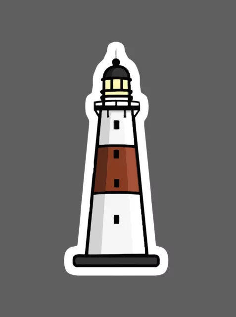 Lighthouse Sticker Illustration Waterproof Sticker Phone Decal Water ...