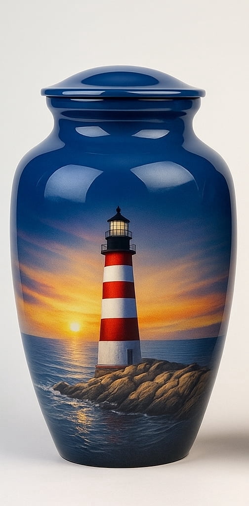Lighthouse Urn, Lighthouse Urn for Ashes, Handcrafted Lighthouse ...