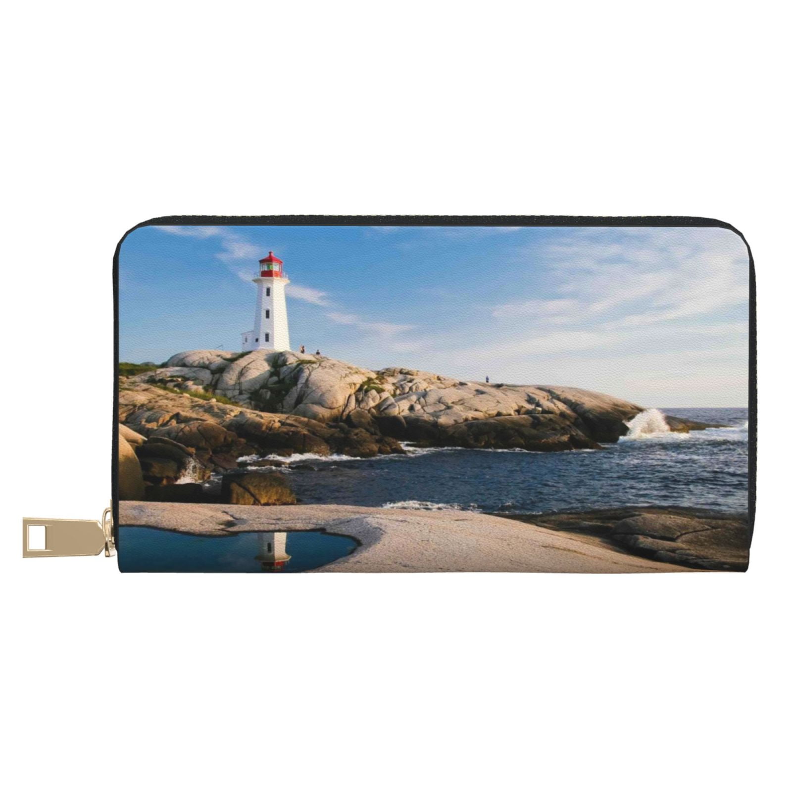 Lighthouse Wallet Women, Leather Bifold Multi Card Wallet, Women's Wallets, Long Purse - Walmart.com