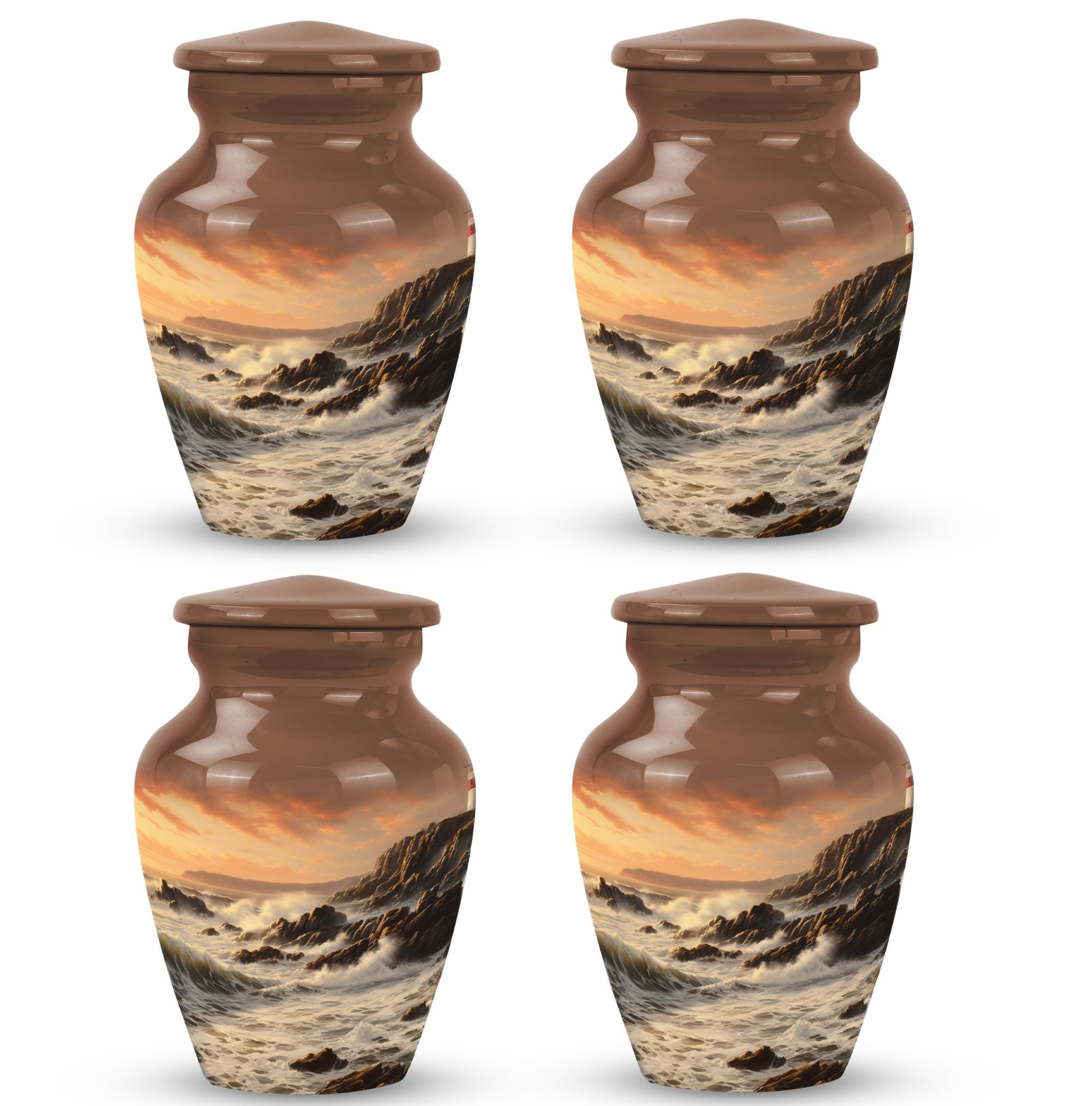 Lighthouse With Sunrise - Cremation Urn Human Ashes - Small Urns For ...