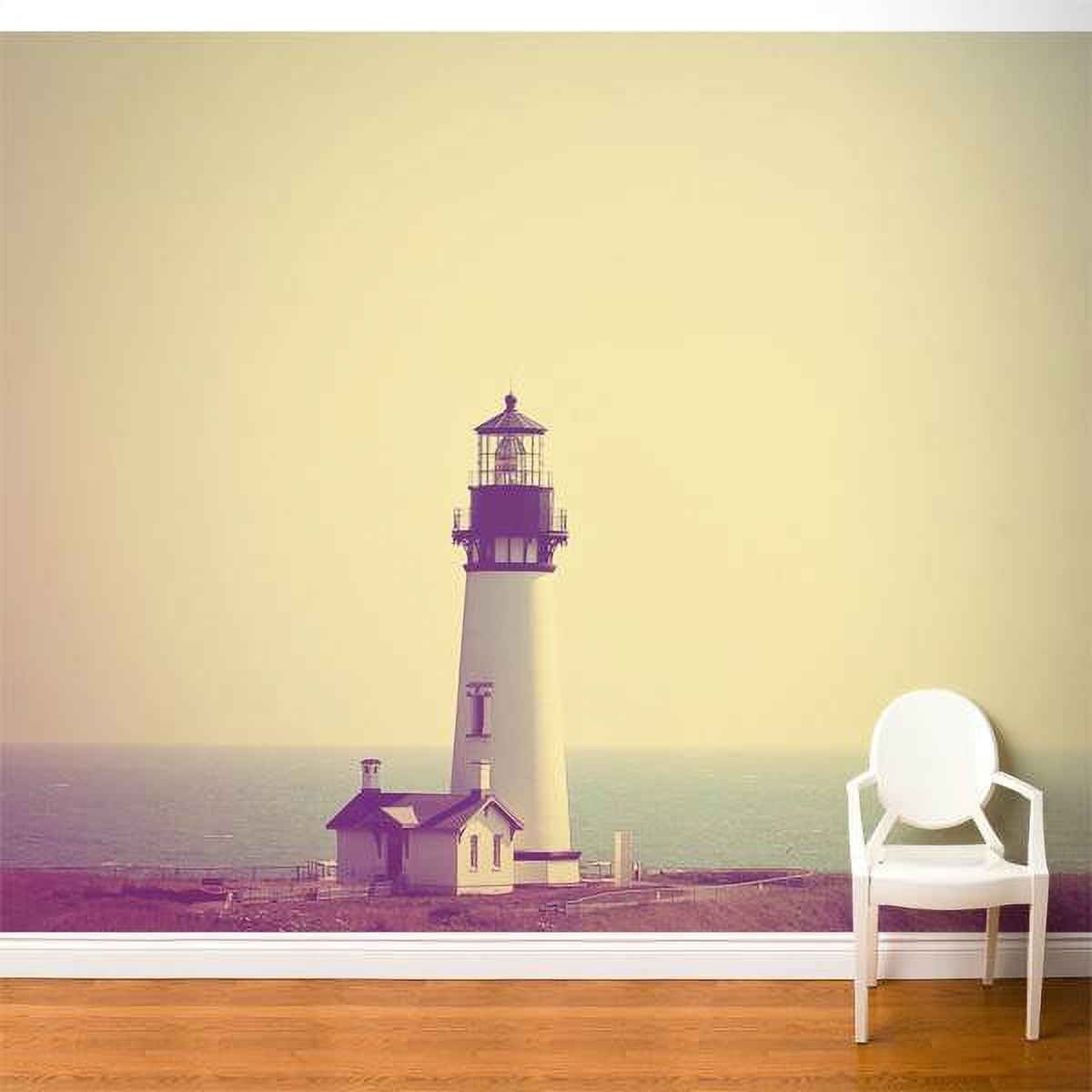 Lighthouse and Mist Wall Mural - Walmart.com