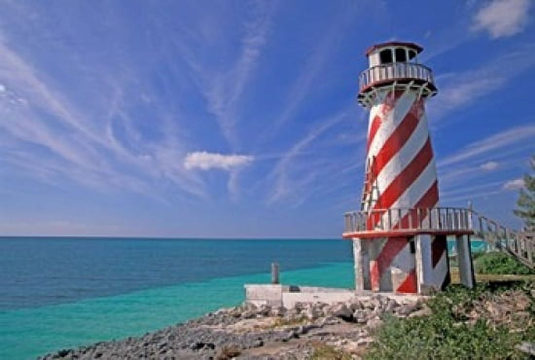 Lighthouse at High Rock, Grand Bahama Island, Caribbean Poster Print by ...
