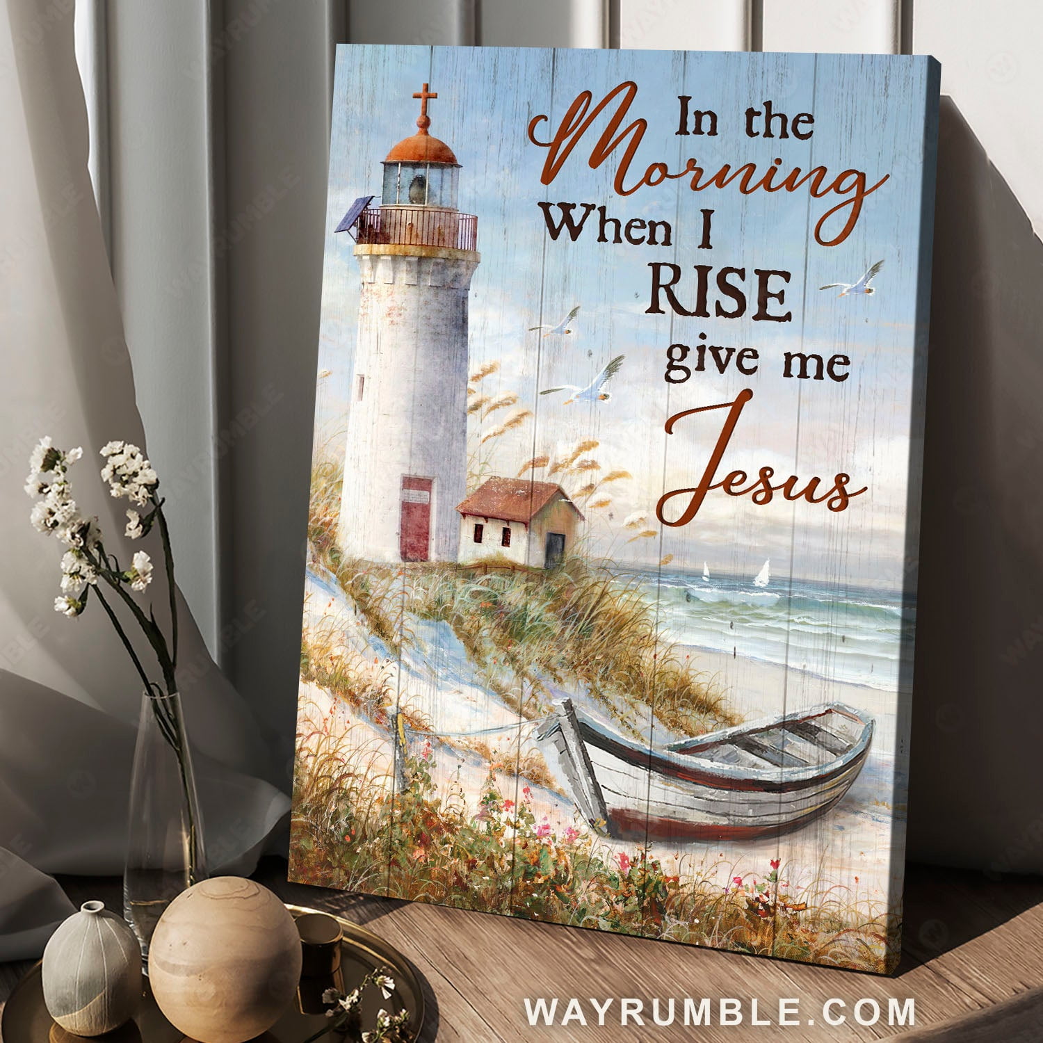 Lighthouse drawing, Wooden boat, Beach flower, In the morning give me Jesus - Jesus Portrait ...