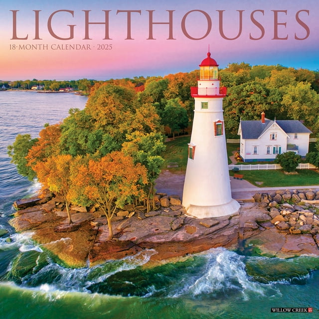 Lighthouses 2025 Wall Calendar - Walmart.com