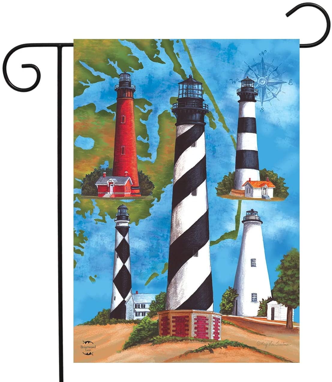 Lighthouses Summer Garden Flag Nautical Maritime - Walmart.com