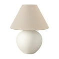 Lighting - 16"h Table Lamp - Cream Ceramic - Cream Empire Shade ...
