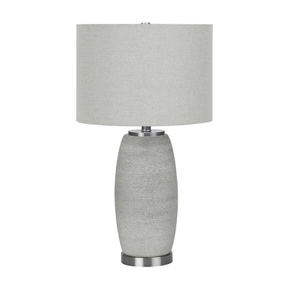 Lighting, 25"H, Table Lamp, Grey Ceramic, Grey Shade, Modern - Walmart.com