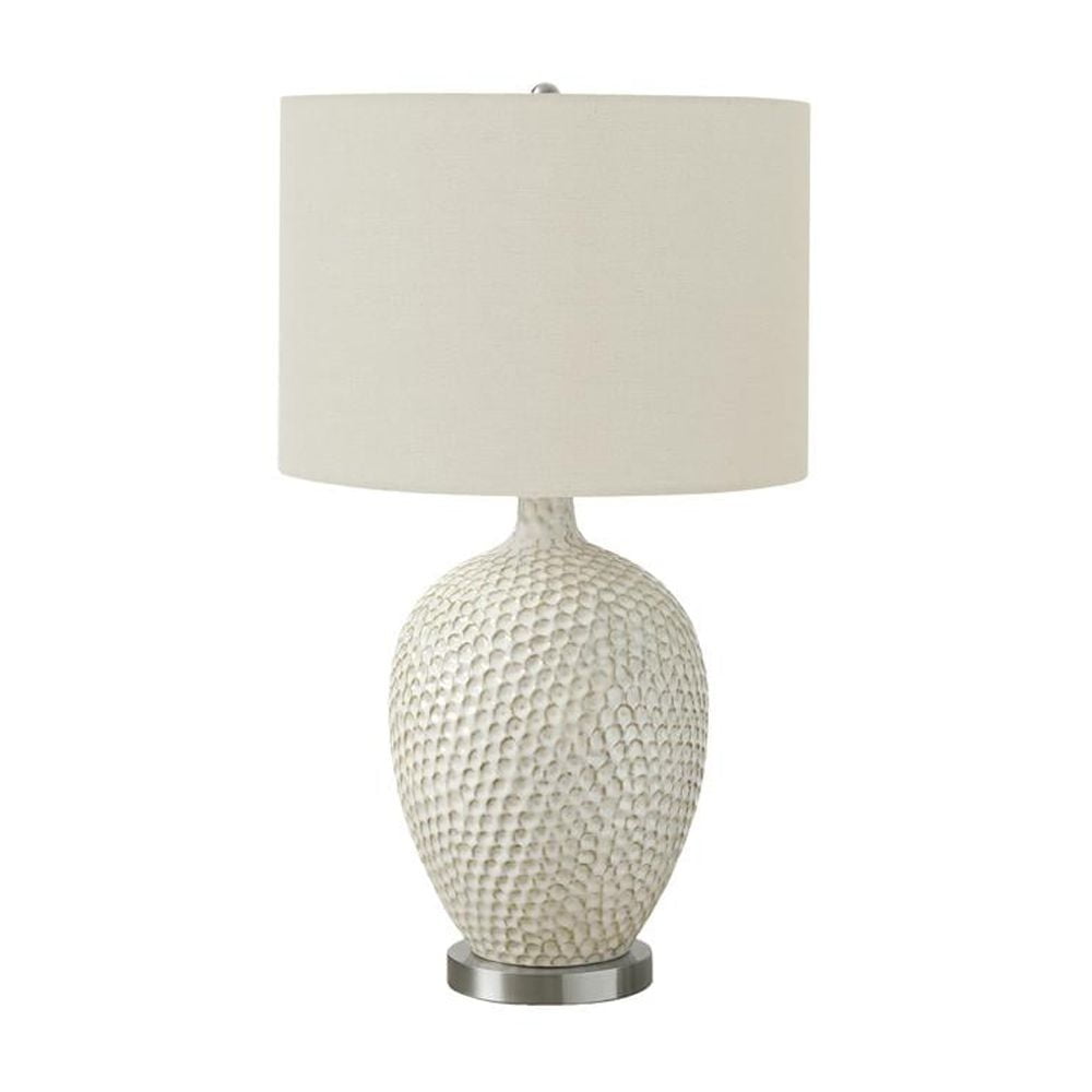 Lighting, 28"H, Table Lamp, Cream Ceramic, Ivory / Cream Shade ...