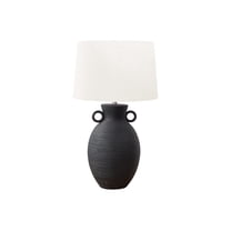 Lighting - 28"h Table Lamp - Cream Resin Base - Ivory Shade ...