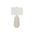 Lighting, 33"H, Table Lamp, Ivory / Cream Shade, Cream Ceramic ...