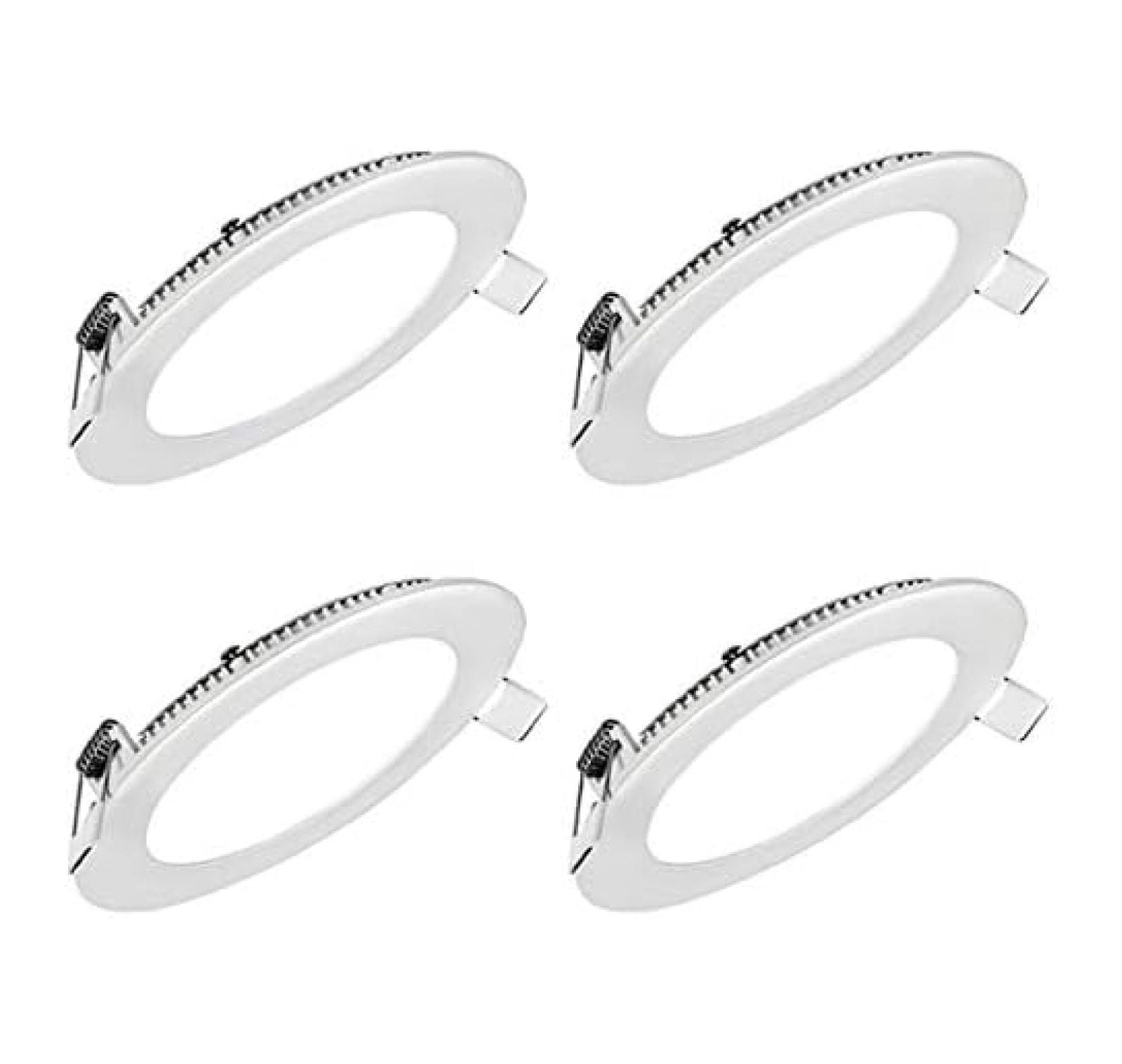 Lighting - 6W 4" (OD 4.60" / ID 3.95") Round Cool White Dimmable LED ...