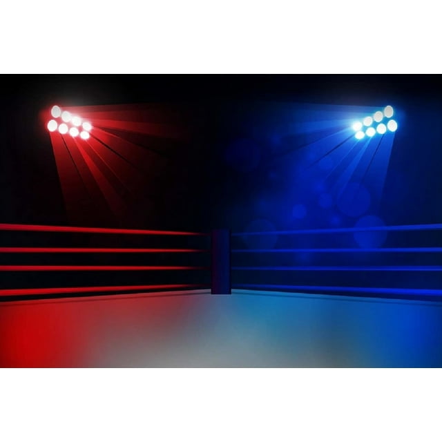 Lighting Ara Photography Backdrop Boxing Ring Match Stadium Sports ...