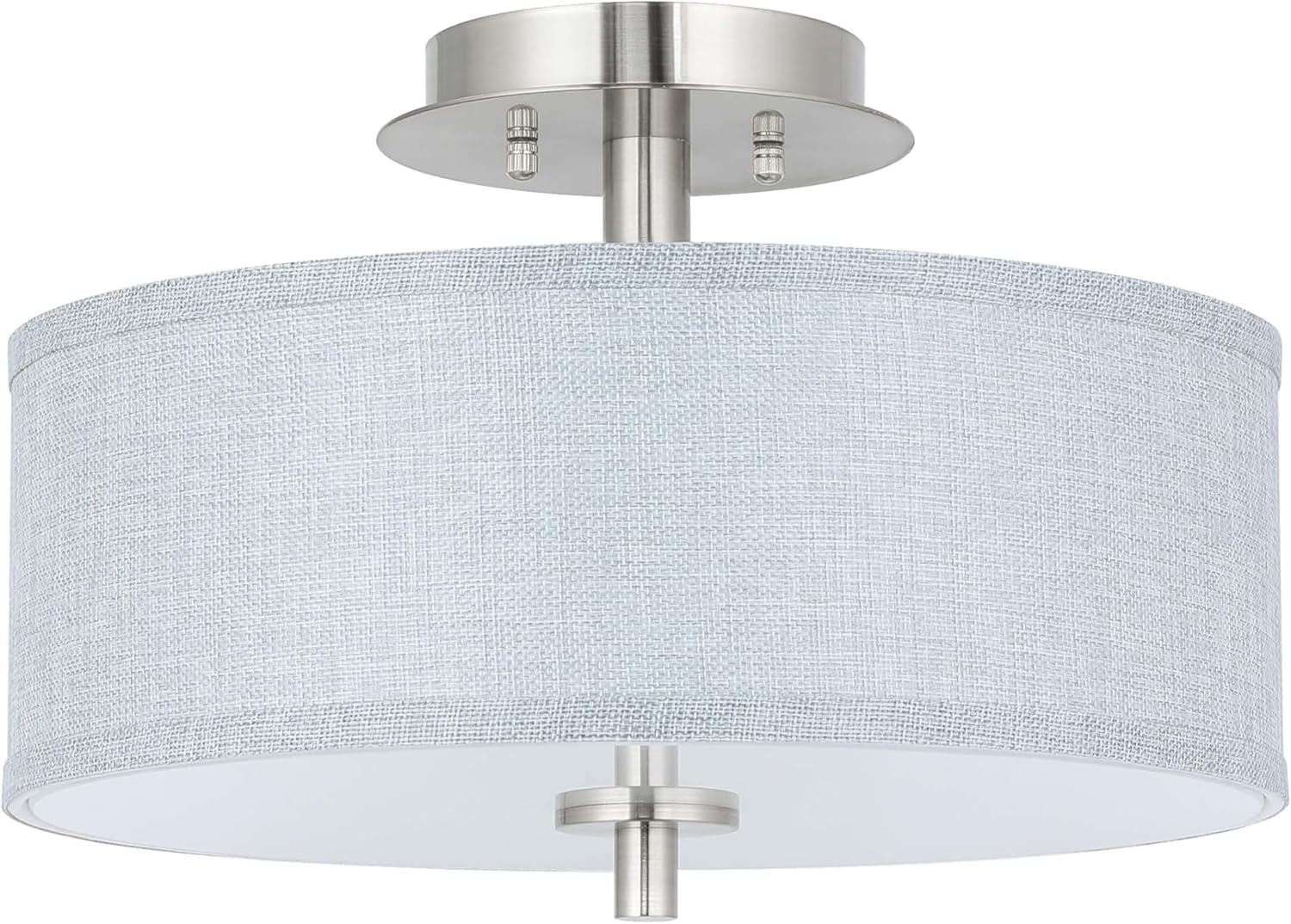 Lighting Drum Semi Flush Light, 3 Light Semi Flush Mount Ceiling Light ...