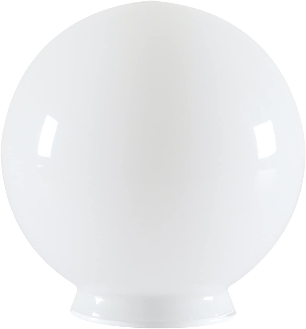 Lighting Fixture Replacement 5.9" Round Globe Opaque Milk Glass Shade ...