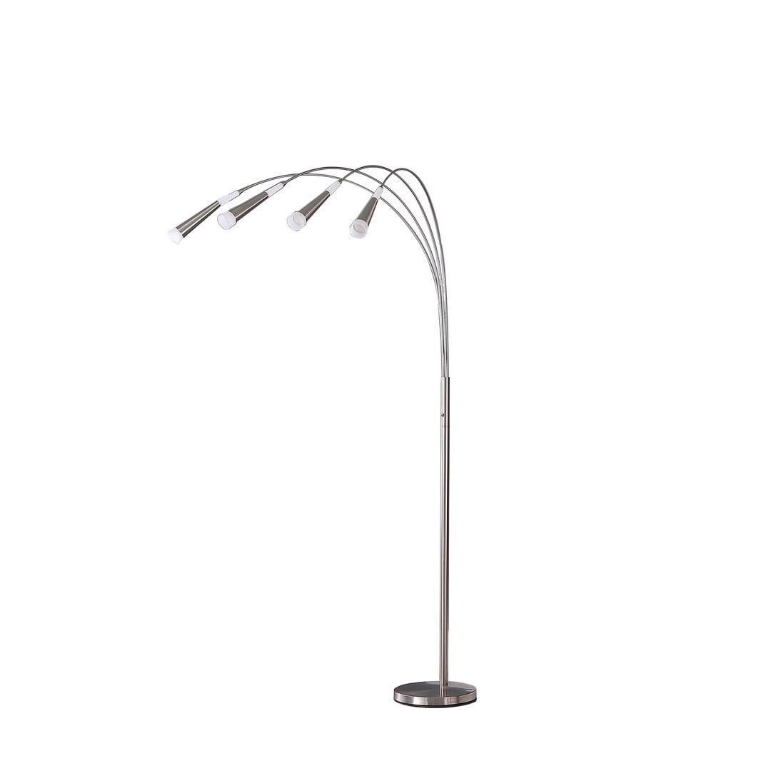 Lighting Fixtures, 72" Kiery 4 Arm Aluminum Led Arc Floor Lamp, Table ...