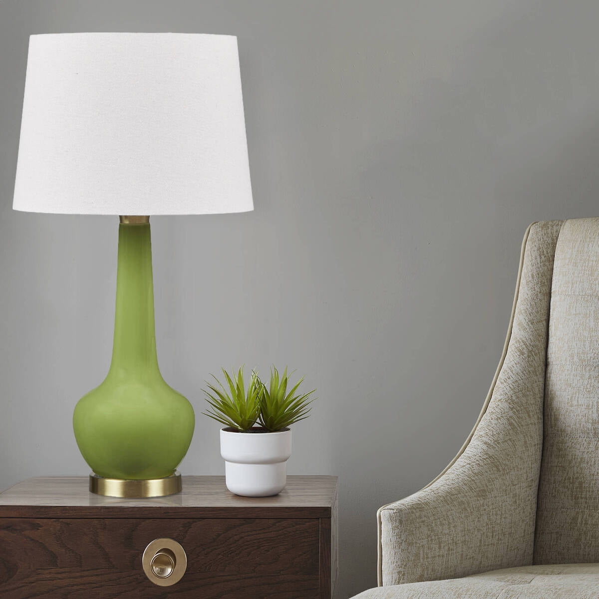 Lighting Fixtures, Ceramic Genie Table Lamp Green See below, Table ...