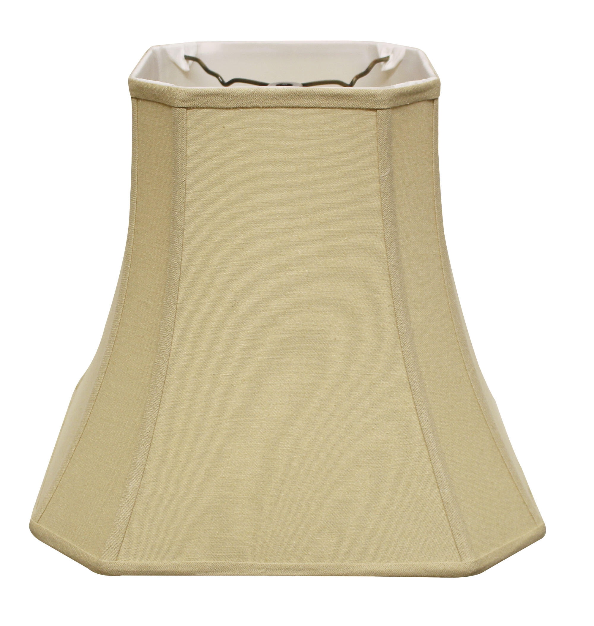 Lighting Fixtures Cut Corner Square Bell Softback Lampshade with Washer ...