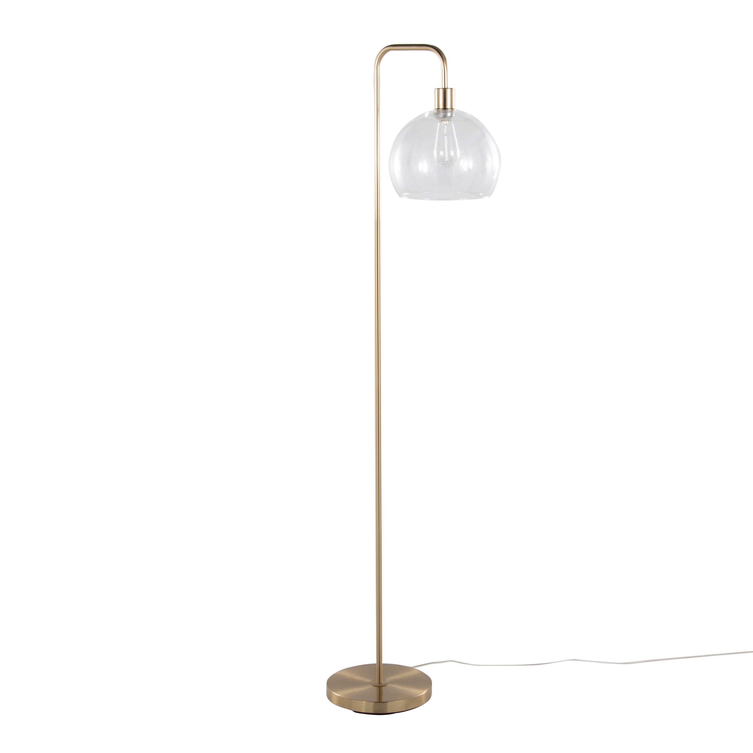 Lighting Fixtures Metro 61" Contemporary Metal Floor Lamp in Royal Gold ...