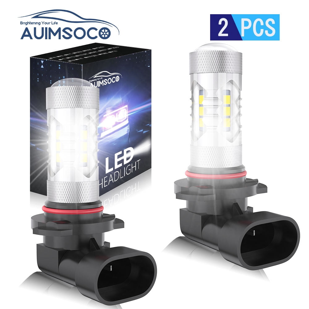 Lighting H10 9145 LED Bulbs, 6000K Xenon White Fog Lights 9040 9045 ...