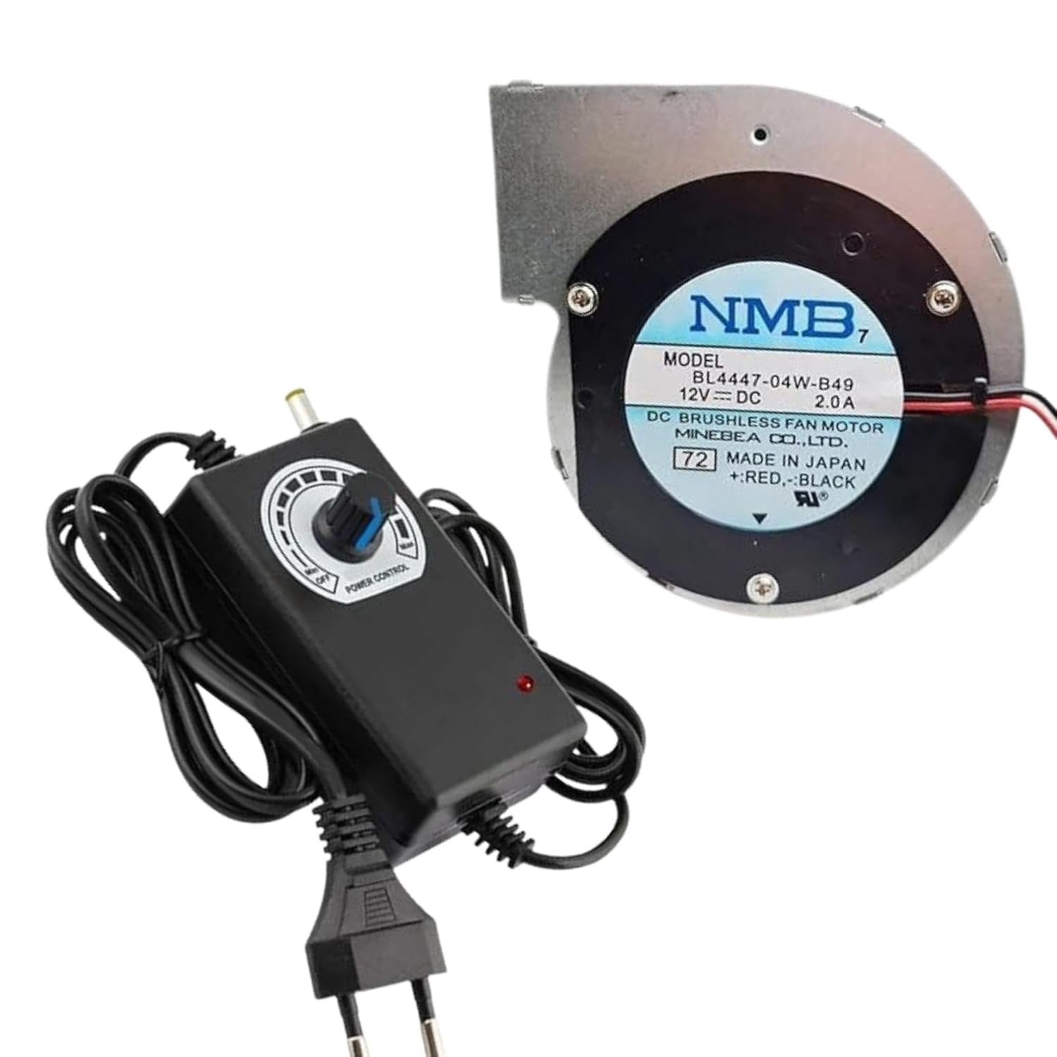 Lighting Hub NMB BL444704WB49 110mm x 28mm DC Blower Fan 12V20A with ...