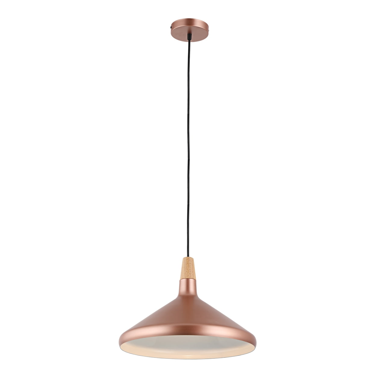 Lighting IRONCLAD Contemporary-Style 1 Light Matt Rose Gold Ceiling ...