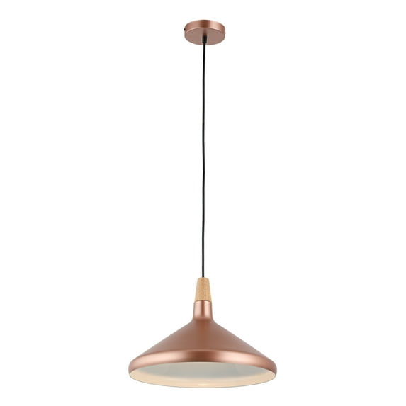 Lighting IRONCLAD Contemporary-Style 1 Light Matt Rose Gold Ceiling ...