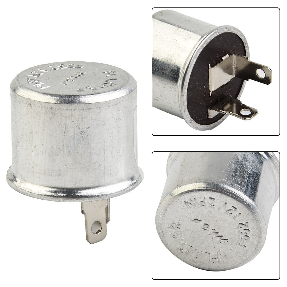 Lighting Turn Signal Hazard LED Flasher Relay 2-PIN No Fast Hyper-flash ...