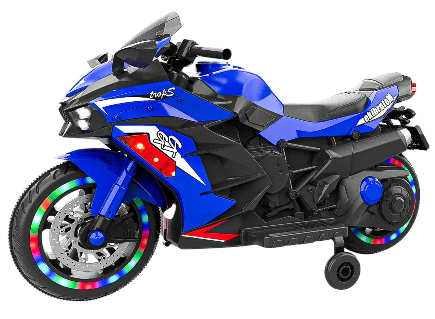 LightingGo 12V Kids Ride On Motorcycle, Battery Powered Electric Ride ...