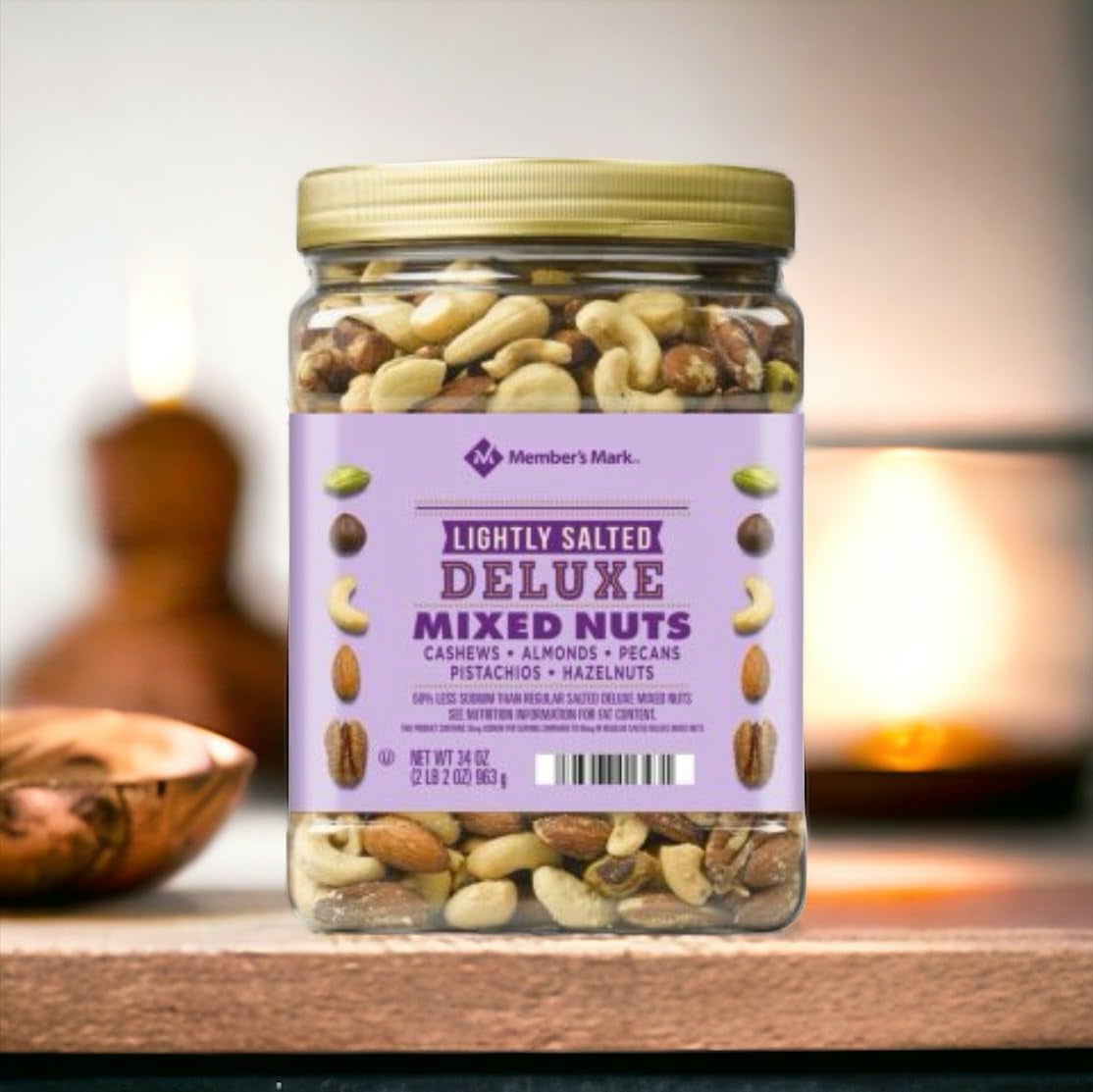 Lightly Salted Deluxe Mixed Nuts (34oz) - Walmart.com
