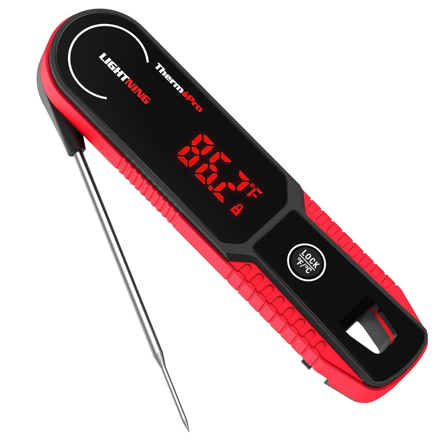 Lightning 1-Second Instant Read Meat Thermometer, Kitchen Food ...