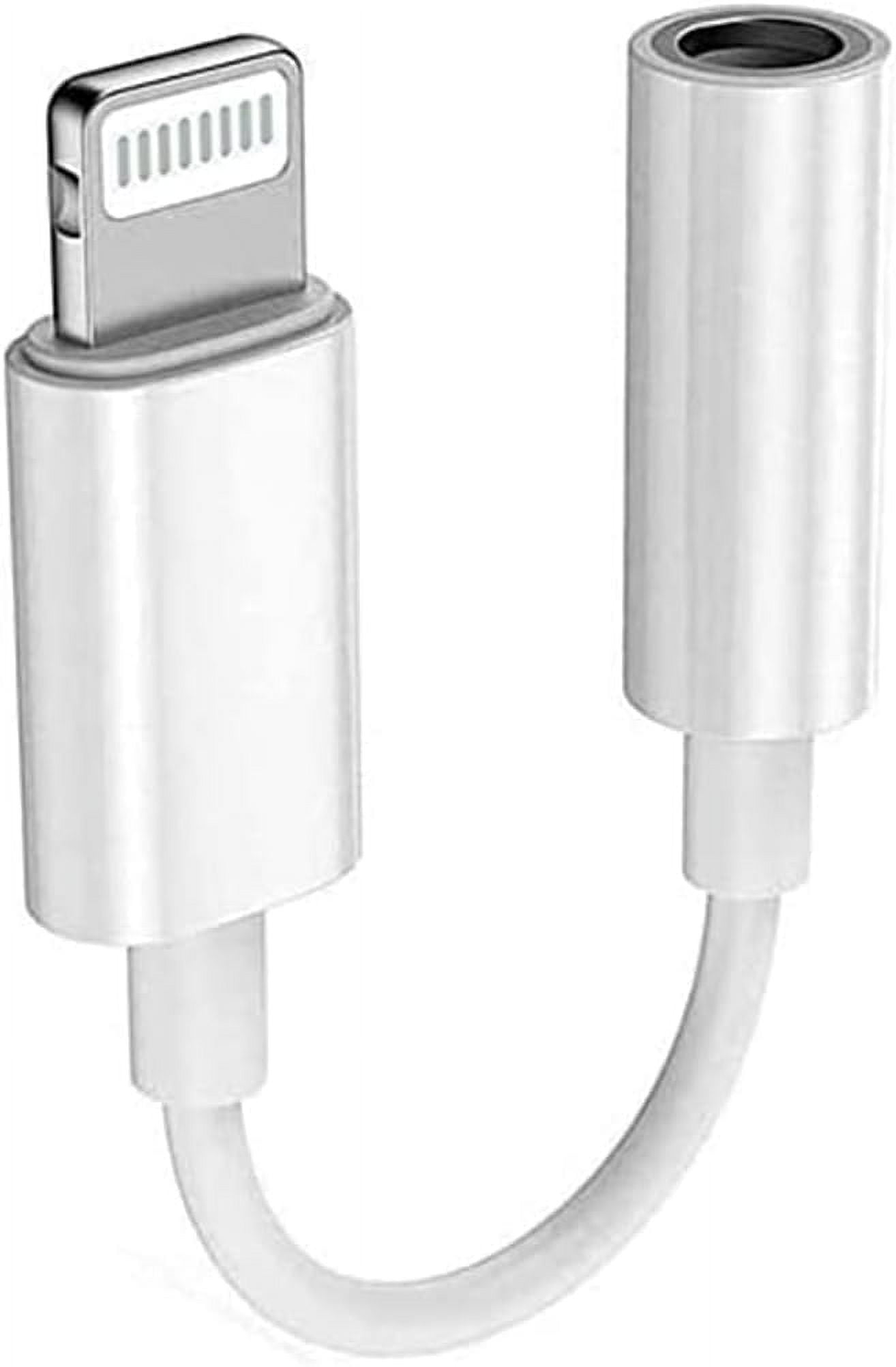 Lightning to 3.5mm Headphone Jack Adapter, [Apple MFi Certified ...