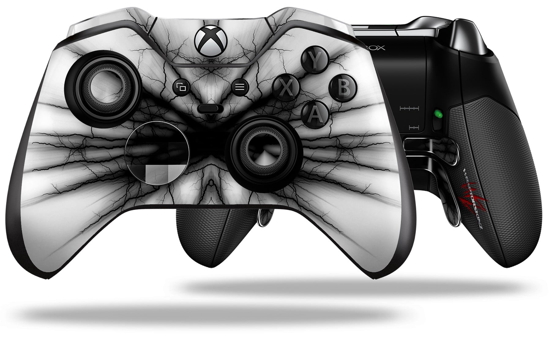 Lightning Black - Decal Style Skin fits Microsoft XBOX One ELITE ...