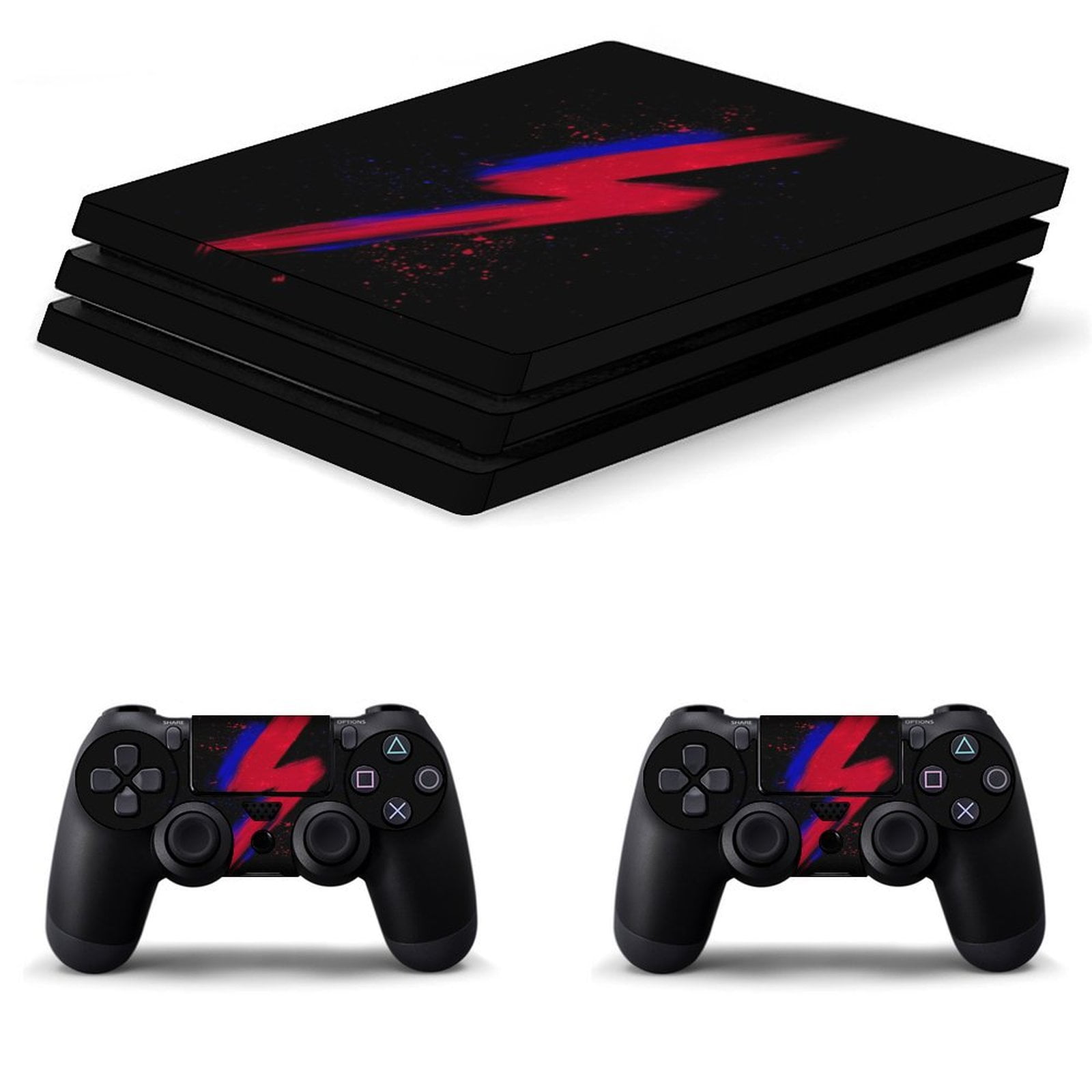 Lightning Bolt Brush PS4/PS4 Pro/PS4 Slim Skin Sticker For Console And ...