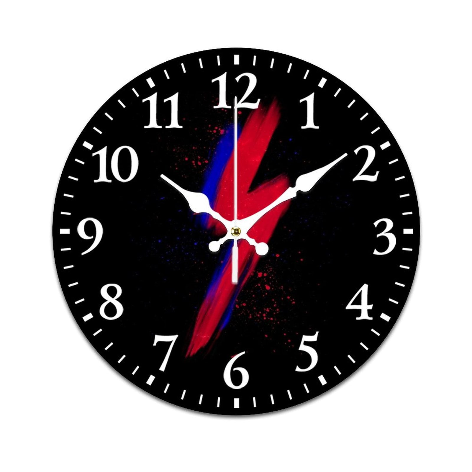 Lightning Bolt Brush Wall Clock Modern Design Clocks Wall Hanging Home ...