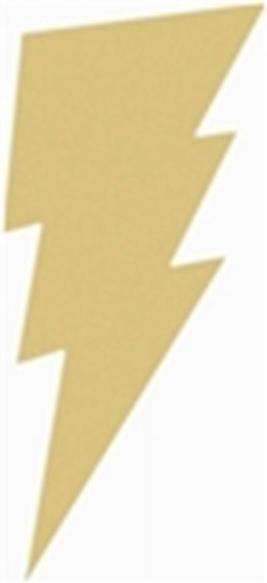 Lightning Bolt Cutout Unfinished Wood Home Decor Thunder Storm Rainy ...