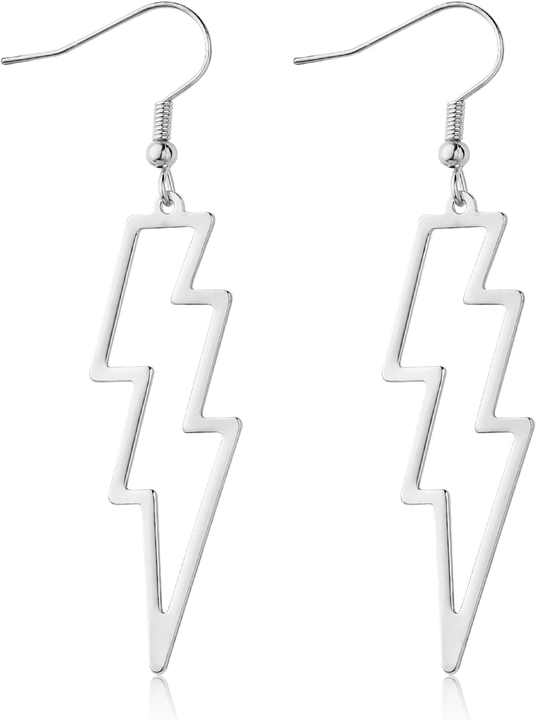 Lightning Bolt Earrings 80s Punk Lightning Earrings Flash Thunder Hook ...