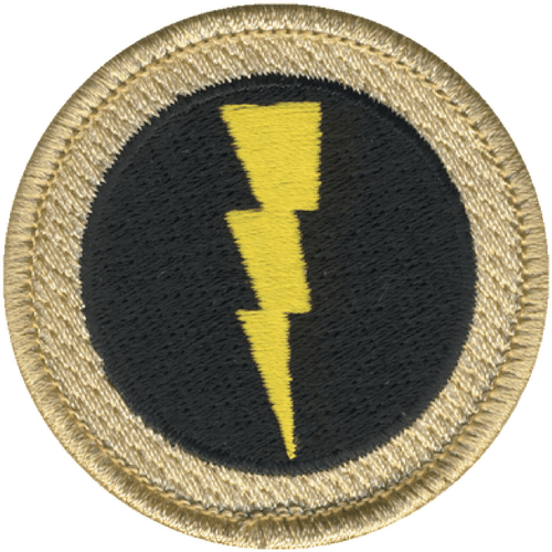 Lightning Bolt Patrol Patch (Sew-on) - ClassB - Walmart.com