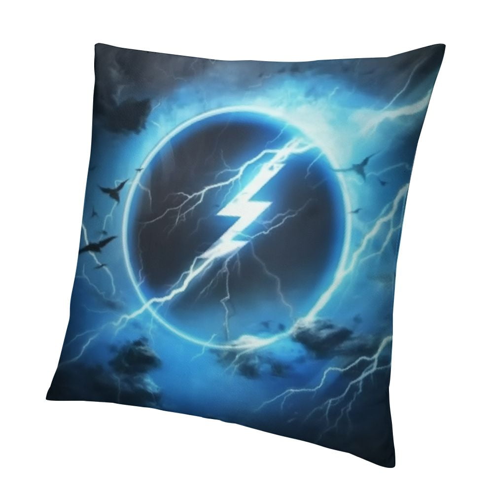 Lightning Bolt Pillow Covers Blue Throw Pillows Case, Summer Decorative ...