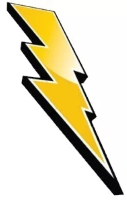Lightning Bolt (Right) Hard Hat Sticker Yellow Stickerphone Decal Water ...