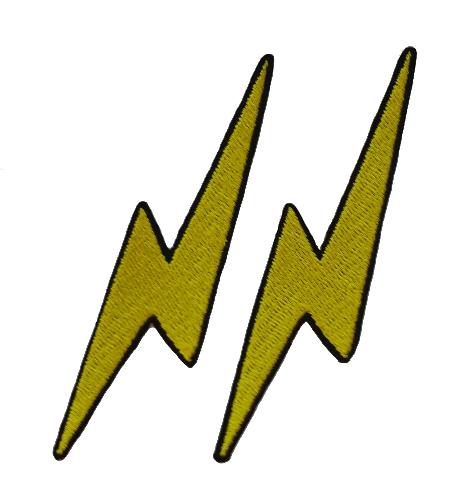 Lightning Bolt Sew/Iron On Patch 2PK - Walmart.com