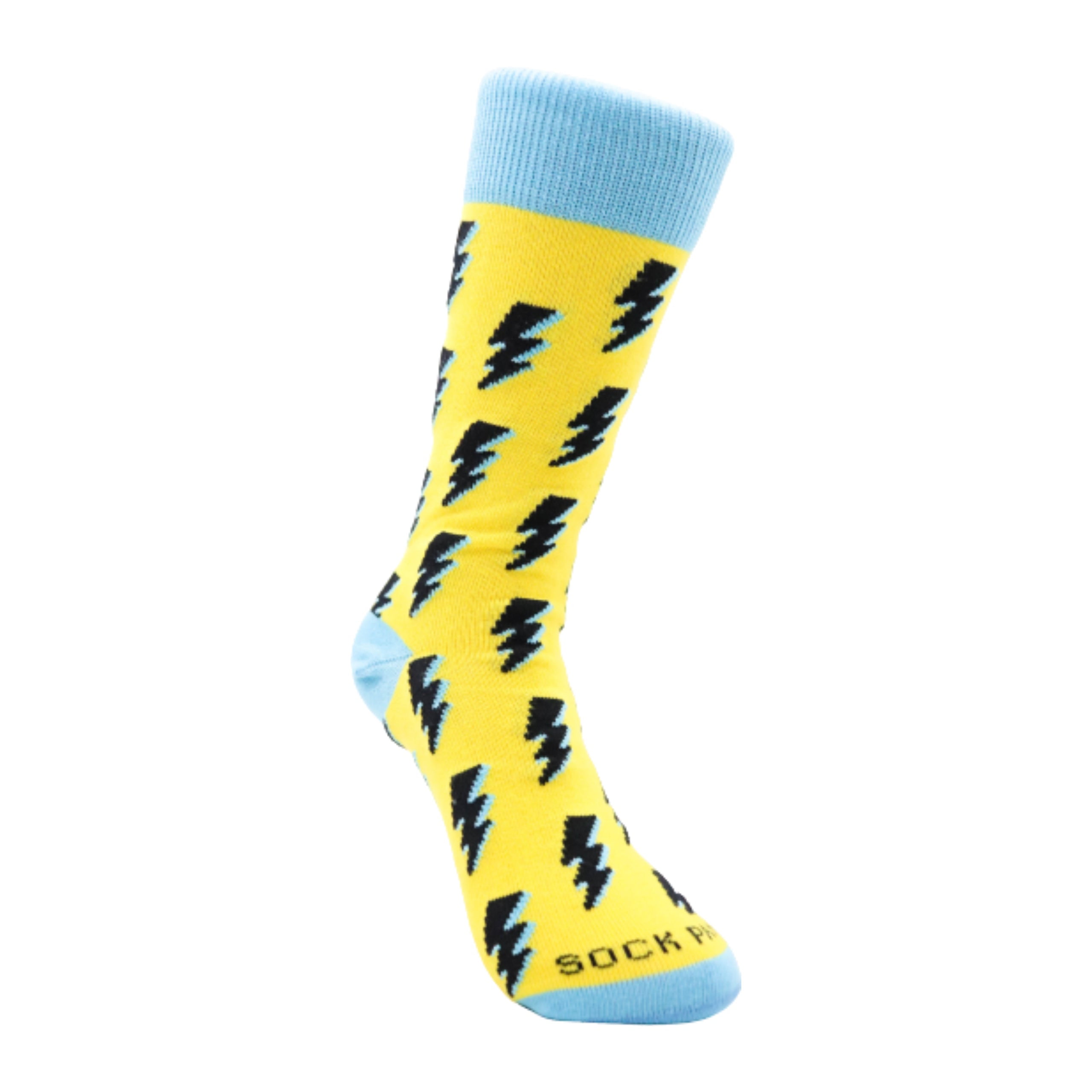 Lightning Bolts Socks from the Sock Panda (Adult Small) - Walmart.com