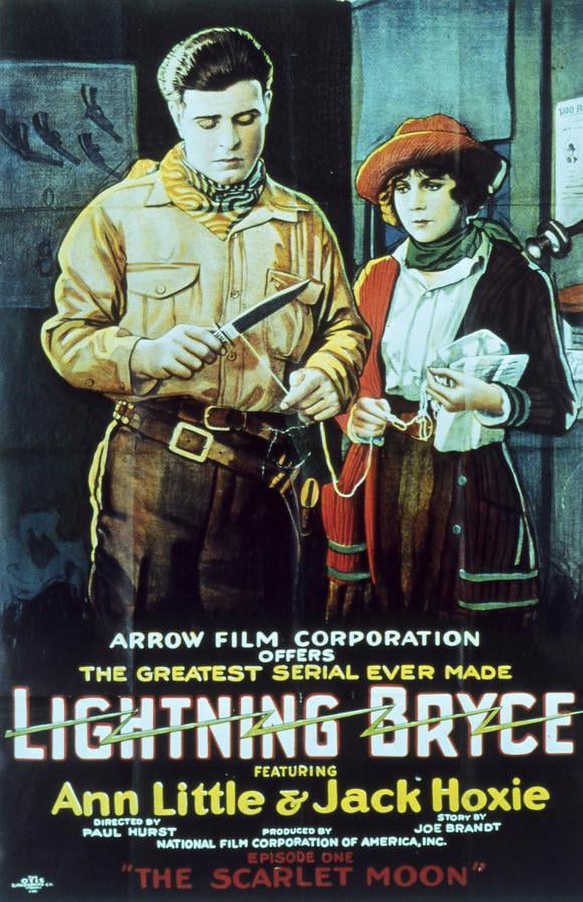 Lightning Bryce - movie POSTER (Style B) (11" x 17") (1919) - Walmart.com