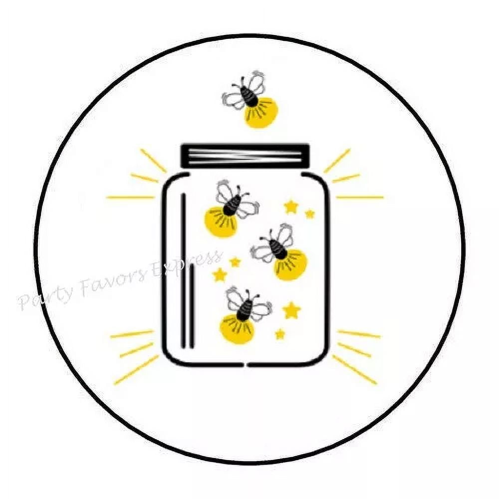 Lightning Bugs Firefly Sticker Party Favors Sticker Envelope Seals ...