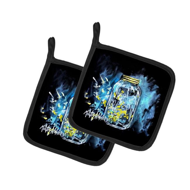 Carolines Treasures 7.5 x 7.5 in. Lightning Bugs Pot Holders - Set of 2 ...
