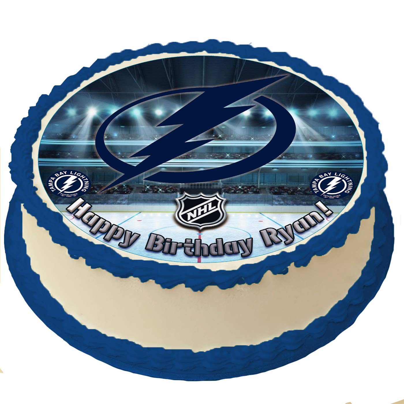 Lightning Cake Topper 8 Inches Round Birthday Cake Topper - Walmart.com