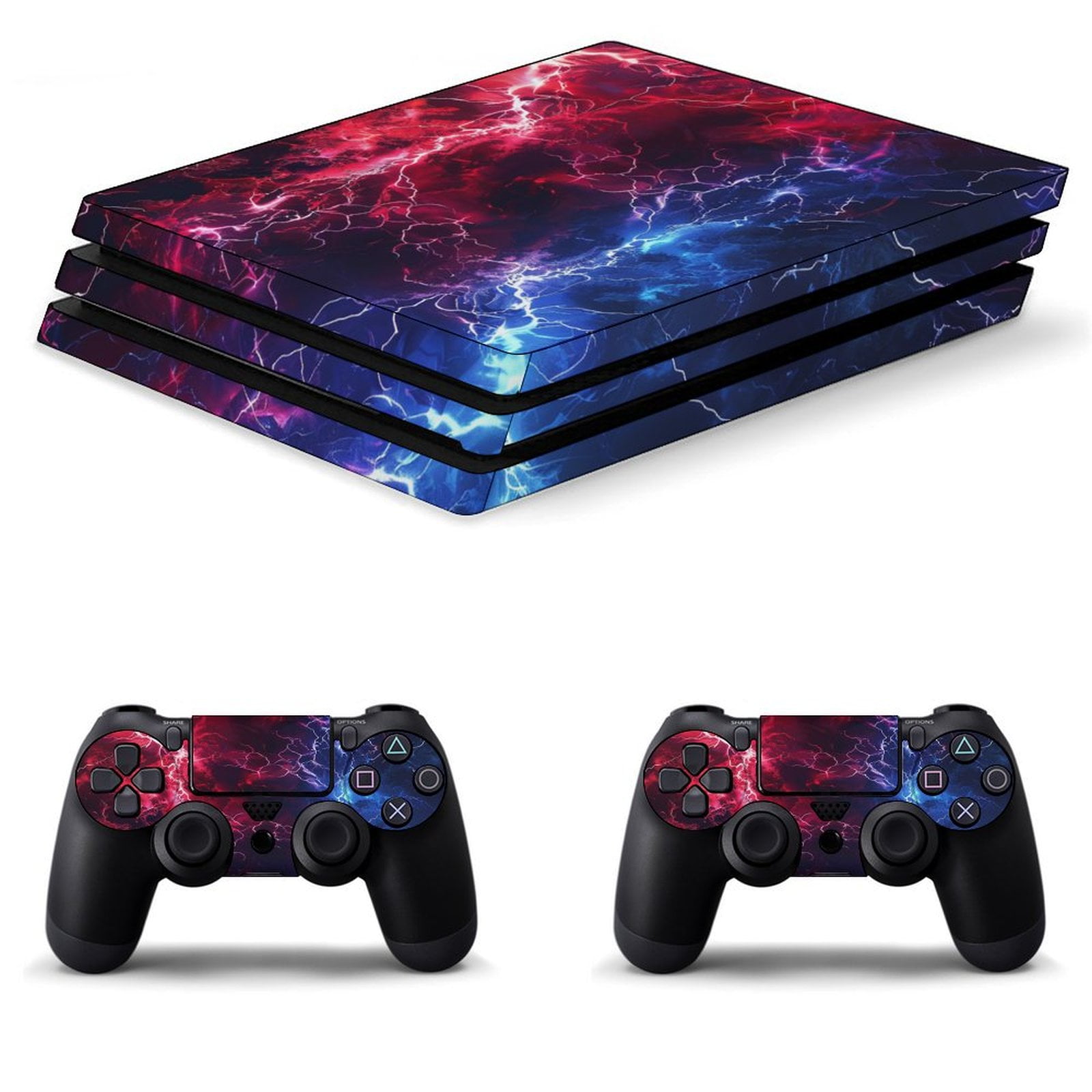 Lightning Colorful PS4/PS4 Pro/PS4 Slim Skin Sticker For Console And Controller Skins - Walmart.com