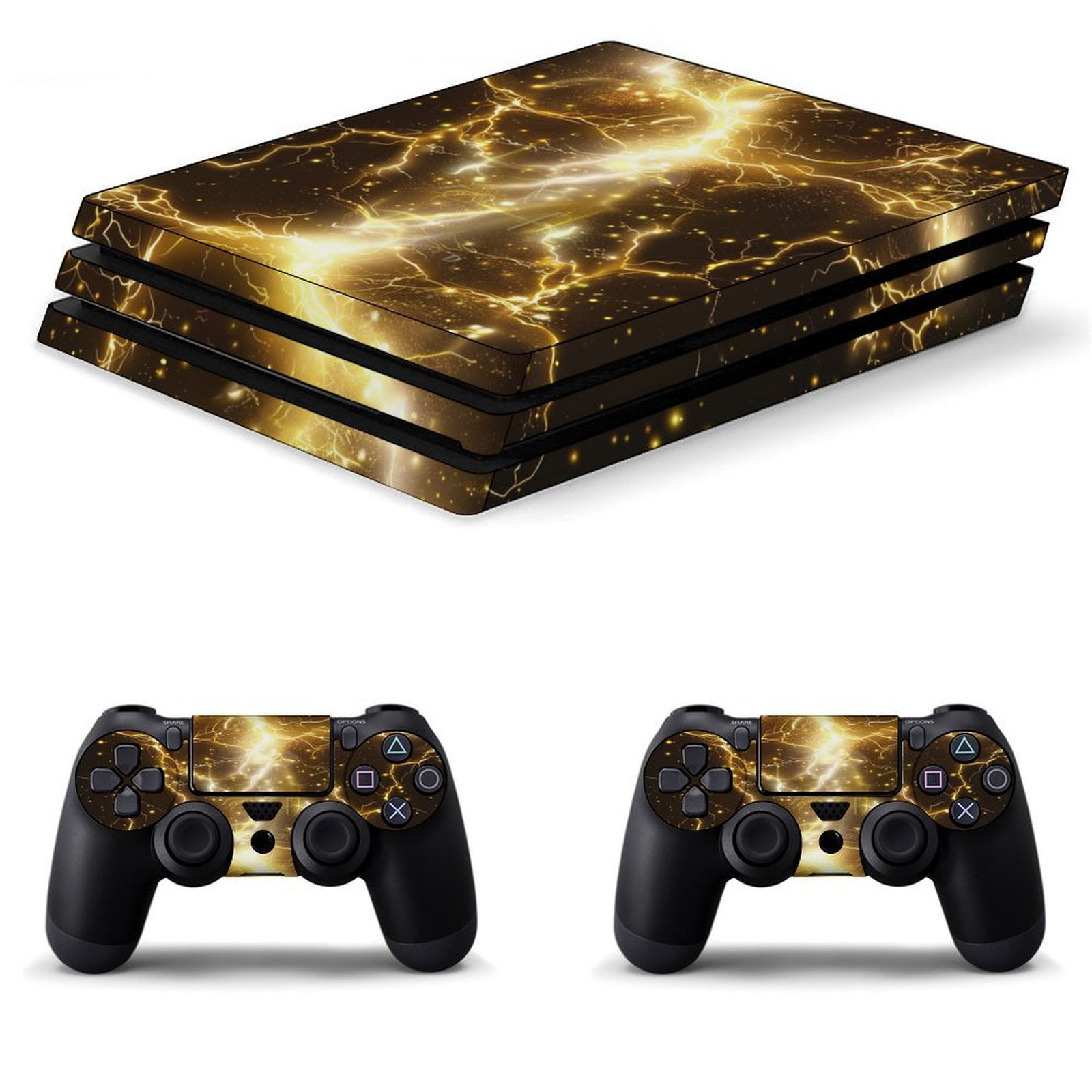 Lightning Colorful PS4/PS4 Pro/PS4 Slim Skin Sticker For Console And ...