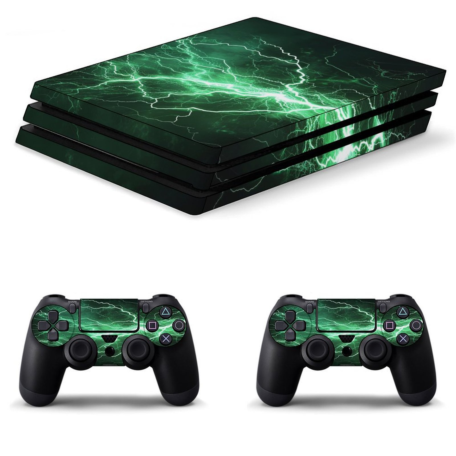 Lightning Colorful PS4/PS4 Pro/PS4 Slim Skin Sticker For Console And ...