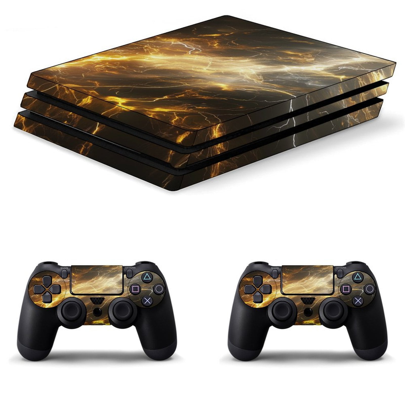 Lightning Colorful PS4/PS4 Pro/PS4 Slim Skin Sticker For Console And Controller Skins - Walmart.com