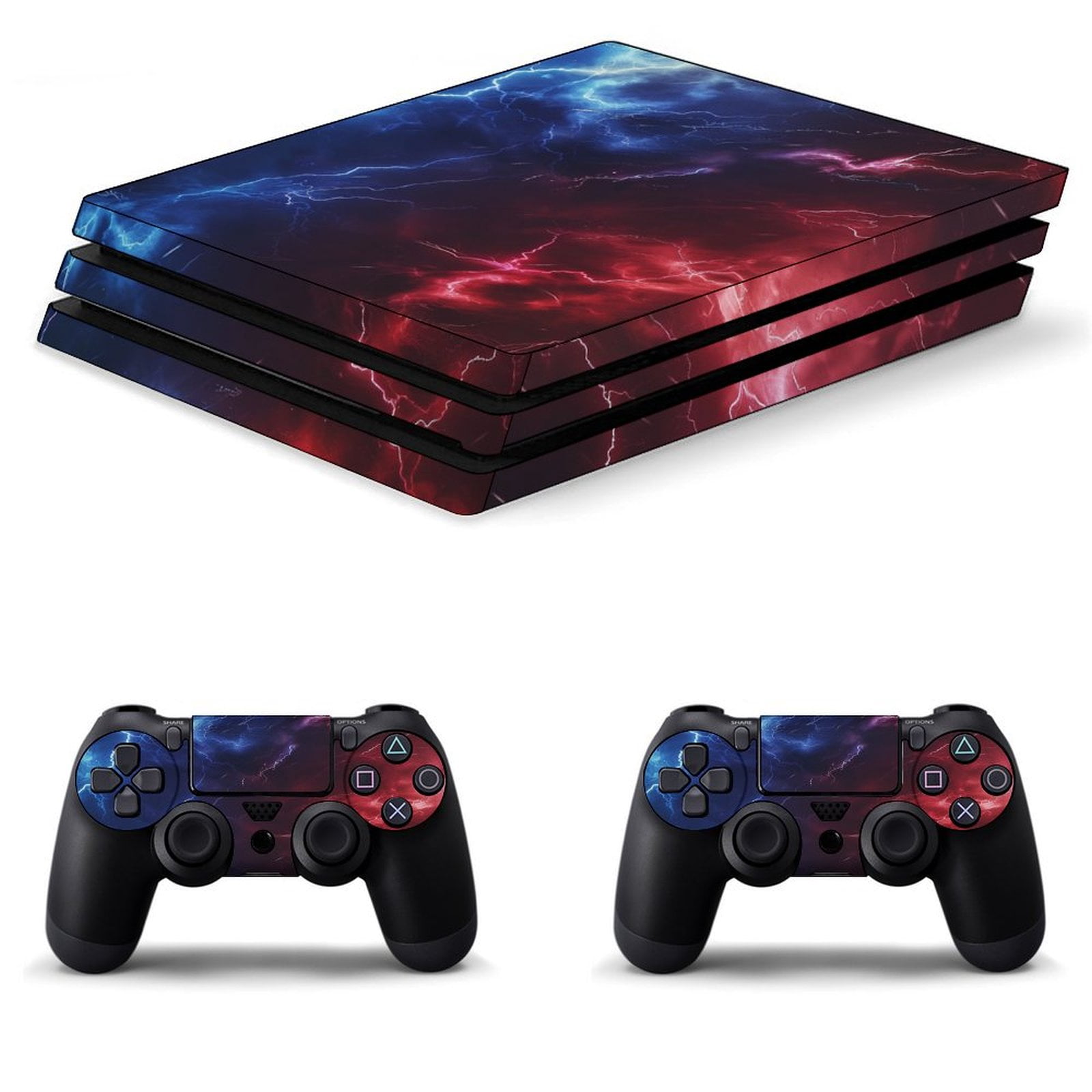 Lightning Colorful PS4/PS4 Pro/PS4 Slim Skin Sticker For Console And ...